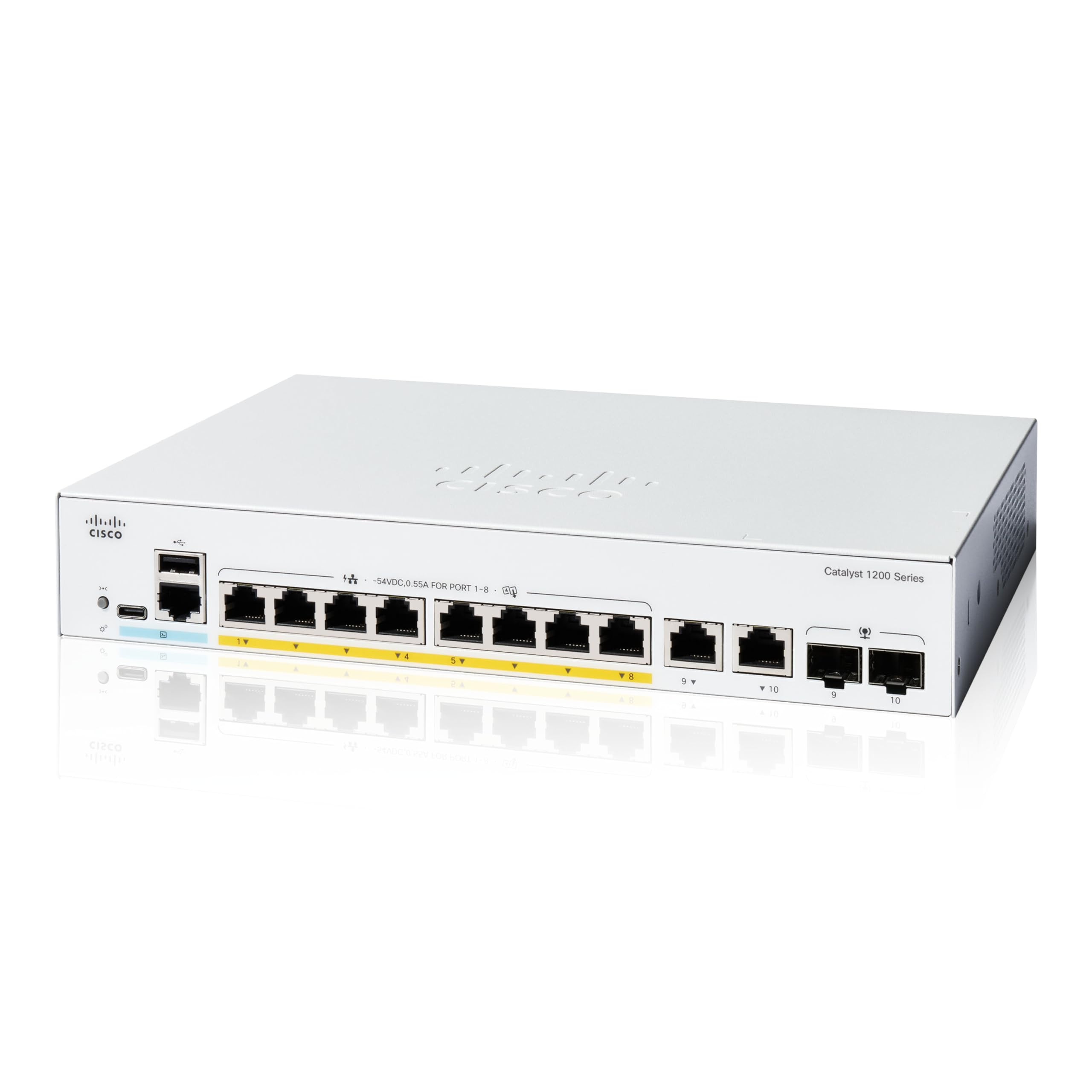 Commutateur Cisco Catalyst 1200 8-port GE PoE - Connectivité fiable et ...