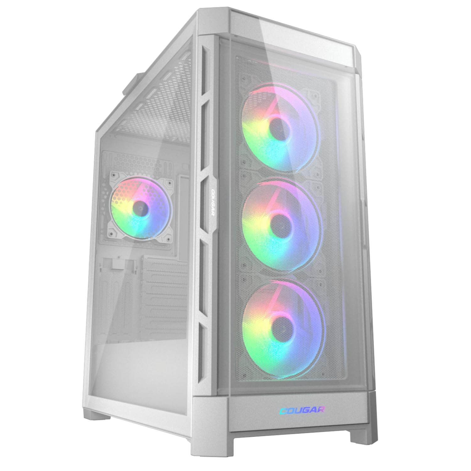 Boitier PC Cougar Moyen Tour E-ATX DuoFace Pro RGB Blanc - Gaming ...